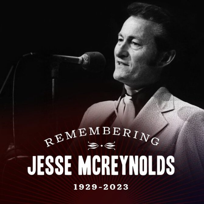 Bluegrass-pionier Jesse McReynolds overleden op 93-jarige leeftijd ... Bluegrass-pionier Jesse McReynolds overleden op 93-jarige leeftijd ...